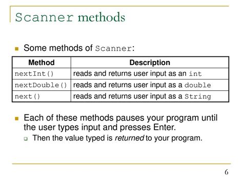 Scanner Objects Readings Ppt Download