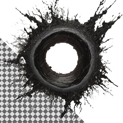 Premium Psd Circle Of Black Hole Captivating Space Phenomenon On