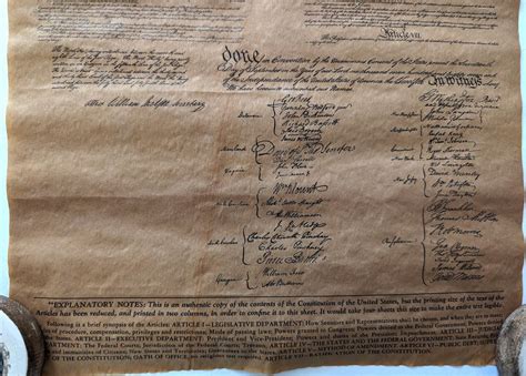 Lot Replica Us Constitution And More Declarations