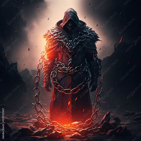 Full Body Shot Molten Spawn Chains Red Cape Darksouls 3 Under A