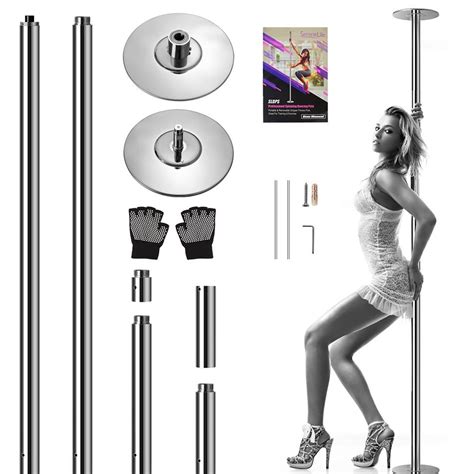 Serenelife Sldps Professional Spinning Dancing Pole Portable