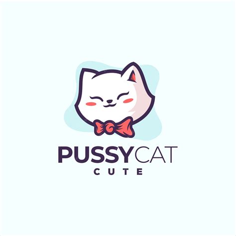 Premium Vector Cute Pussy Cat Logo Design