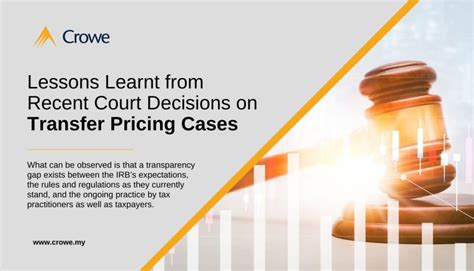 Farahikah Salehuddin On Linkedin Lessons Learnt From Recent Court Decisions On Transfer Pricing
