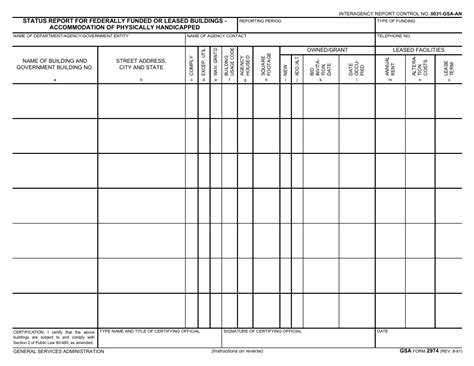 Gsa Form 2974 Fill Out Sign Online And Download Fillable Pdf