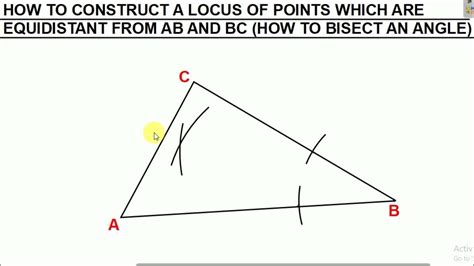 Construction And Loci How To Draw A Locus Of Points Which Are