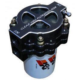 Clear View Filtration 4″ Screw On Blackout See Through Oil Filter