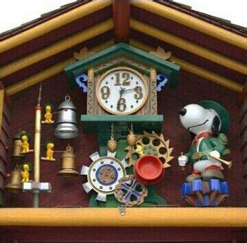 The Worlds Coolest Cuckoo Clock Thanks To Snoopy And Woodstock