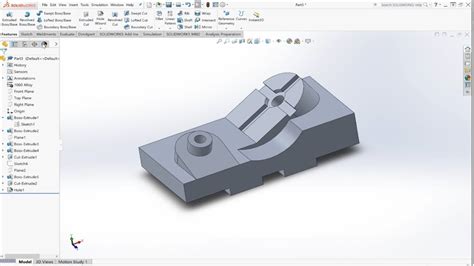 Solidworks Part Design Example 1cswa Question 6 Youtube