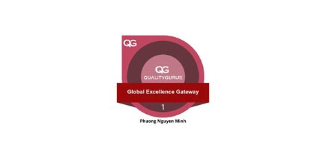 Nguyen Minh Phuong On Linkedin Global Excellence Gateway Certification