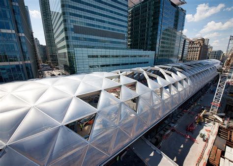 Fosters Canary Wharf Crossrail Station Nears Completion