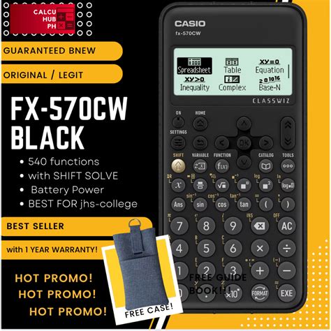 Casio Classwiz Fx570cw Scientific Calculator Legit Free Calculator Case Shopee Philippines