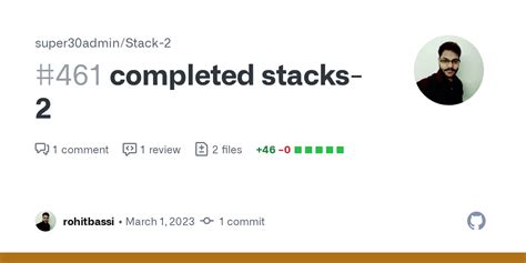 Completed Stacks 2 By Rohitbassi · Pull Request 461 · Super30adminstack 2 · Github
