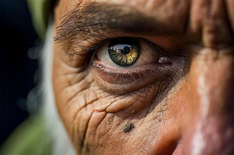 Premium Photo Resilient Elderly Eye Detail Of Determination And Strength