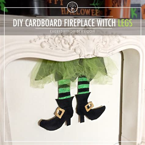 Easy Cardboard Witch Legs For The Fireplace House Of Pixel Dust