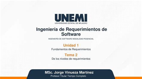 Ingeniería De Requerimientos De Software Carlos Udocz