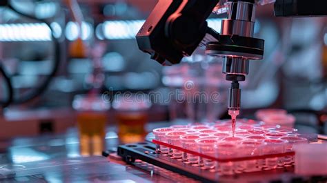 High Tech Laboratory Engaged In Stem Cell Research And Therapy Using