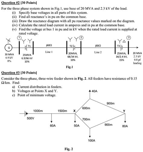 solved question 2 [30 points] for the three phase system shown in fig