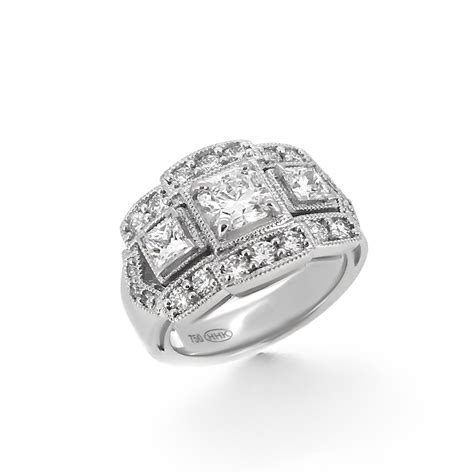 Vintage Style Diamond Cocktail Ring Haywards Of Hong Kong