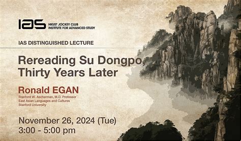 Hkust Ias Distinguished Lecture By Prof Ronald Egan November 26