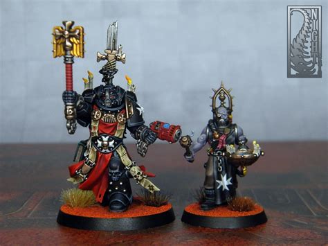 Chaplain Grimaldus And Retinue Rwarhammer40k