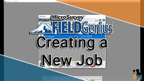 microsurvey fieldgenius how to creating a new project bench mark