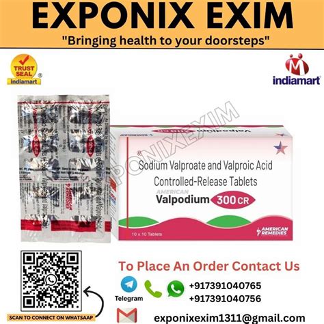 Sodium Valproate And Valproic Acid 300 Mg At ₹ 170 Strip In Nagpur Id 2856043528688