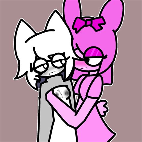 Rule 34 Blush Breasts Cat Ears Censores Grabbing Breast Lesbian Sex