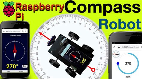 Compass Robot Javascript Mobile Sensor Control Raspberry Pi