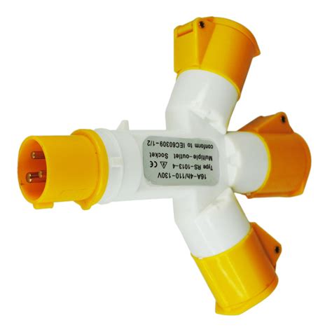 Abc Abrasives Abrasives And Industrial Tools 16 Amp 110v 3 Way Adaptor