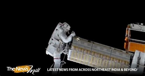 Nasa Astronauts Successfully Install New Roll Out Solar Array On Space Station