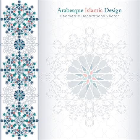 Arabesque Islamic Banner Collection Set Of Arabesque Patterns Vector Backgrounds Color