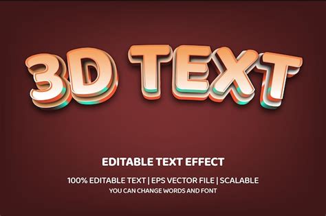 Premium Vector | Gold 3d text style editable effect