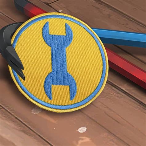 Custom Tf2 Engineer Blue Patch Embroidered Team Fortress Iron On T
