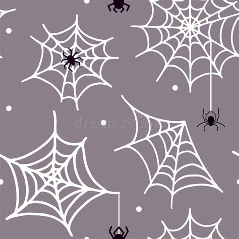 Spider Web Seamless Pattern Stock Vector Illustration Of Creative