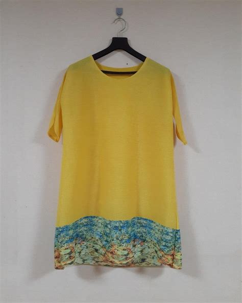 새상품 고급 플리츠 주름 반팔 반소매 롱 블라우스 세컨웨어