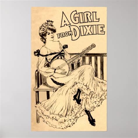 Dixe Girl Poster Zazzle Ca