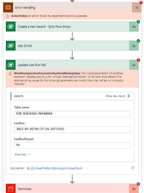 CoE Starter Kit BUG Admin Sync Template V CoE Solution Metadata Gives Empty Body For One
