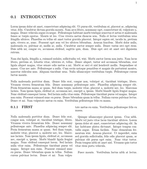 Formatting Inside The Prelim One Column Text Of Twocolumn Tex