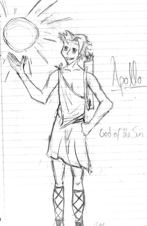 Apollo Greek Mythology Drawing