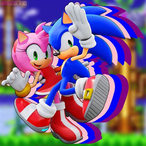 Amy And Sonic Happy Birthday Amy Rose By Hunicrio On Deviantart
