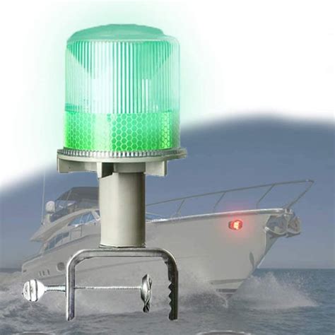 Feux De Navigation Solaires Pour Bateaux Lampe De Signalisation Led à