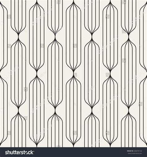 Vector Seamless Pattern Abstract Stylish Background Linear Striped Texture