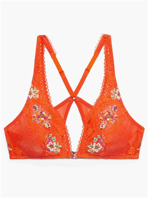 Dolled Up Lace Bralette In Multi And Orange And Red Savage X Fenty