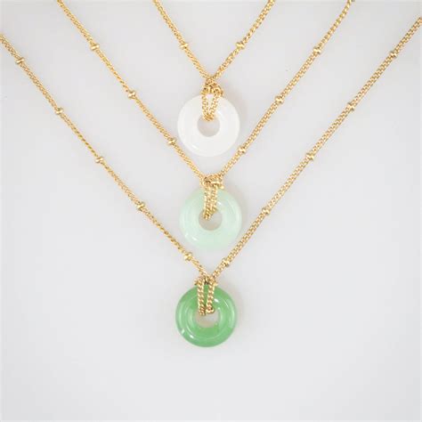 Green Jade Loop Necklace