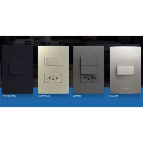 Módulo Interruptor Paralelo Black Piano Inova Class Alumbra Em Interruptores E Tomadas