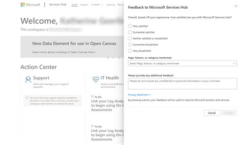 Microsoft Services Hub Feedback Microsoft Learn