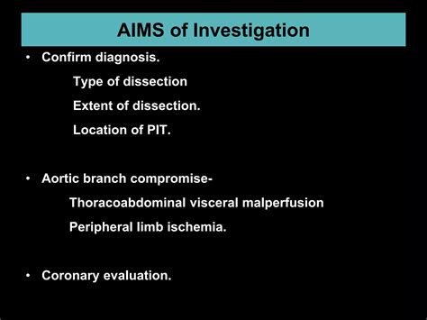 Type B Aortic Dissection Pptx