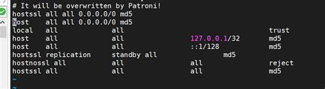 Authentication Md5 For Local Connections As Default Config During Installtion · Issue 445