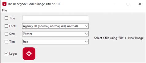 image titler 2 2 0 features preloaded gui settings the renegade coder