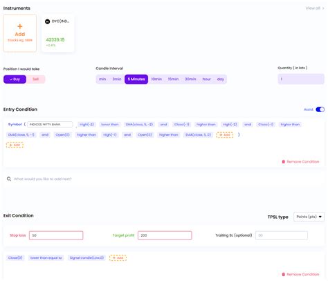 Price Action Strategy Creation In Streak Streak Backtesting Trading Q A By Zerodha All